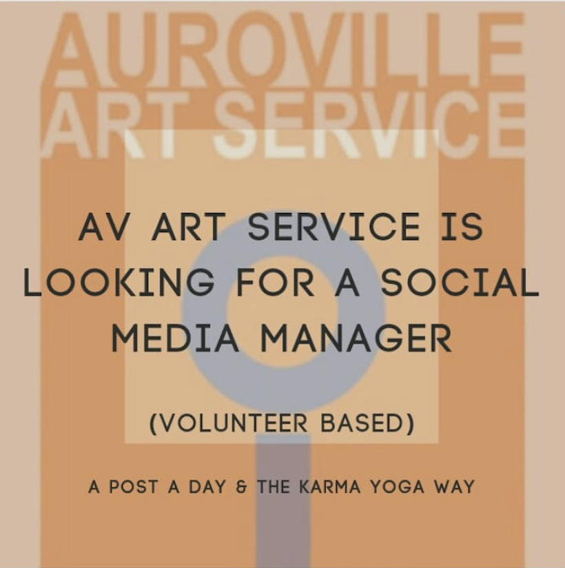 Call for Volunteer: AV Art Service