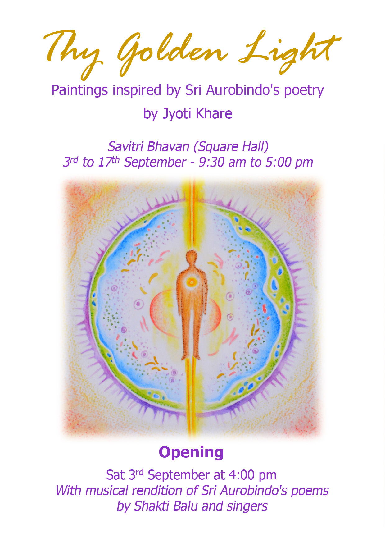 Exhibition Photos: Paintings Inspired by Sri Aurobindo`s Poetry by ...