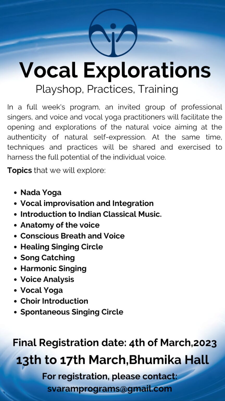 Workshop: Vocal Explorations
