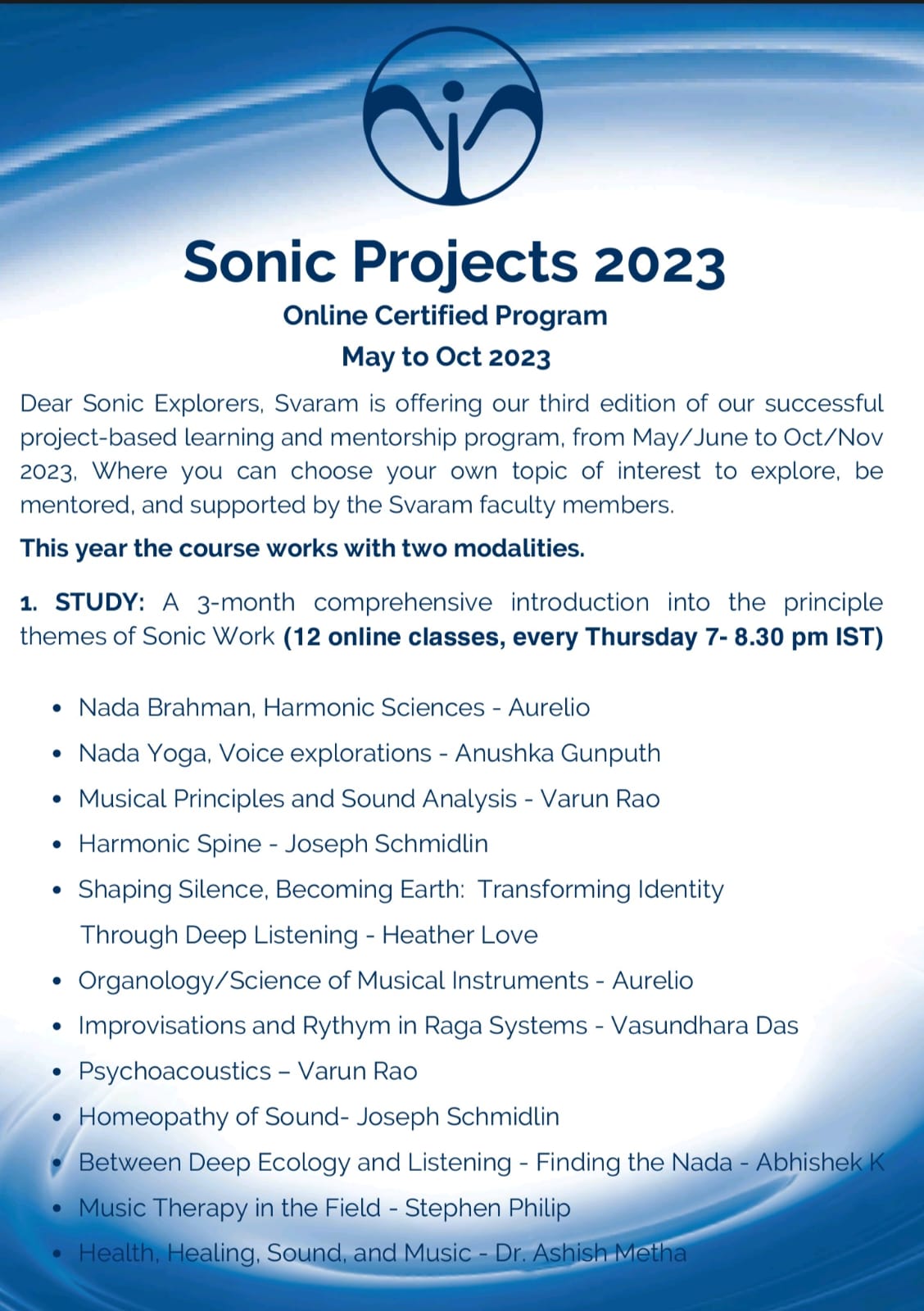 Course: Sonic Projects 2023 – Online Certified Program