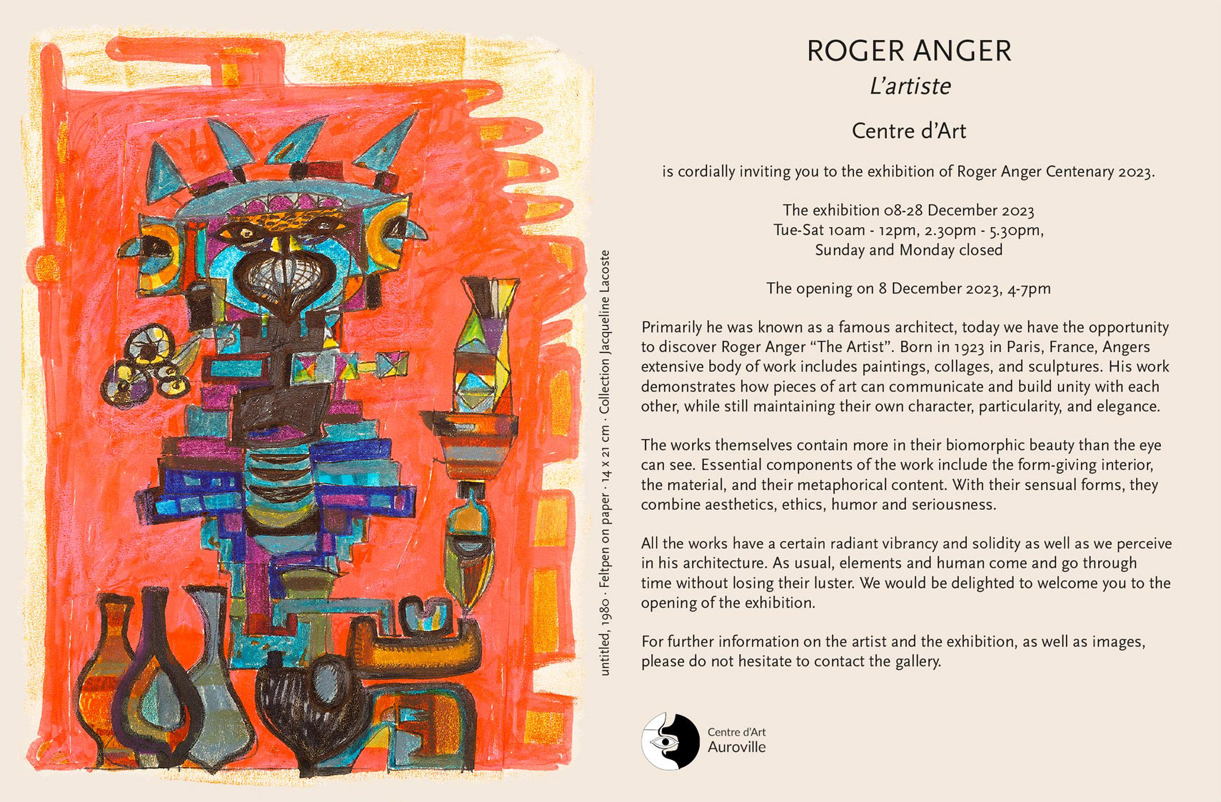 Roger Anger, the artist