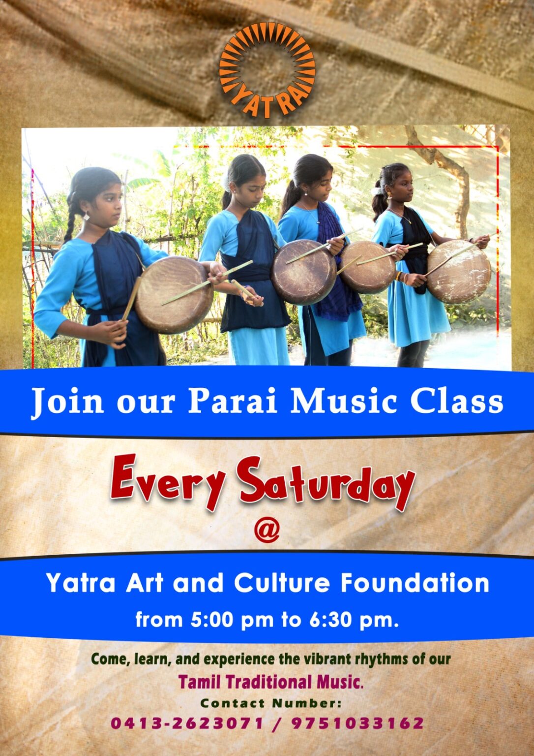 Join our Parai Music Class
